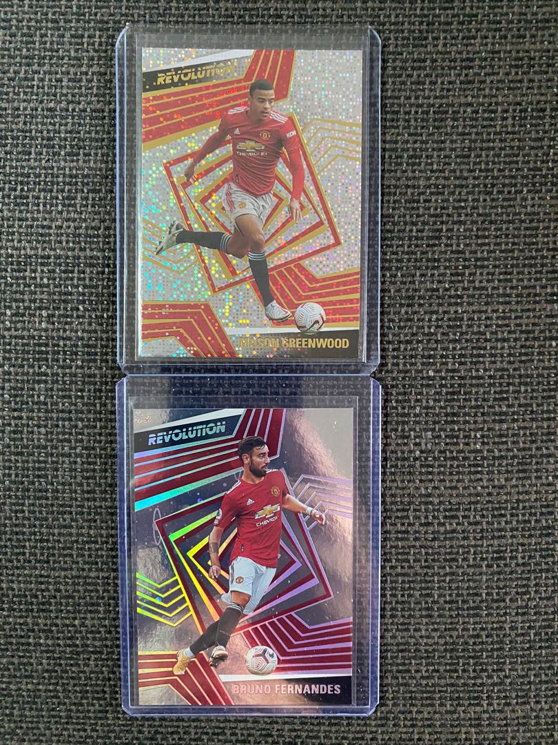 Manchester United Soccer Cards: Mason Greenwood $10 & Bruno Fernandes ...