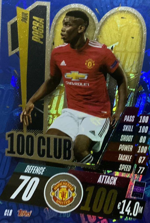 Match Attax 100 club Paul Pogba, Hobbies & Toys, Toys & Games on Carousell