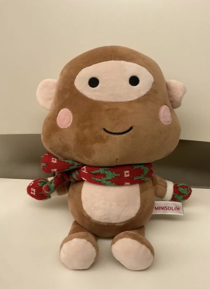 Miniso monkey, 興趣及遊戲, 玩具 & 遊戲類 - Carousell