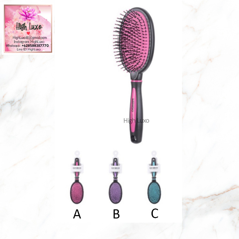 MINISO Sisir Massage Hairbrush Hair Brush Comb Oval Desain Jepang Japan ...