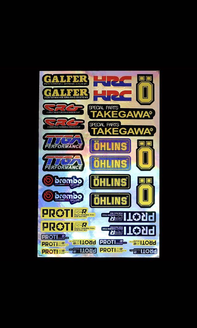MotoGp Decal Stickers, Motorcycles, Motorcycle Accessories on Carousell