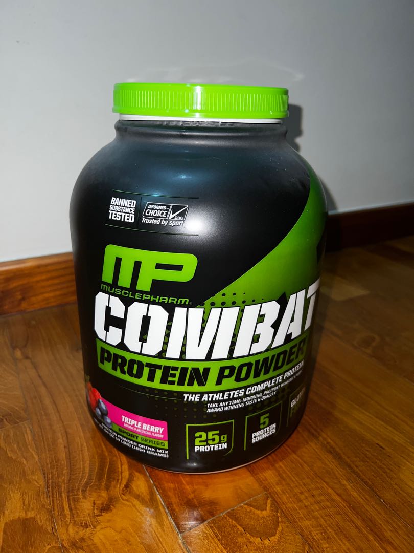 MusclePharm Whey Protein - 1.8kg Triple Berry, Health & Nutrition ...