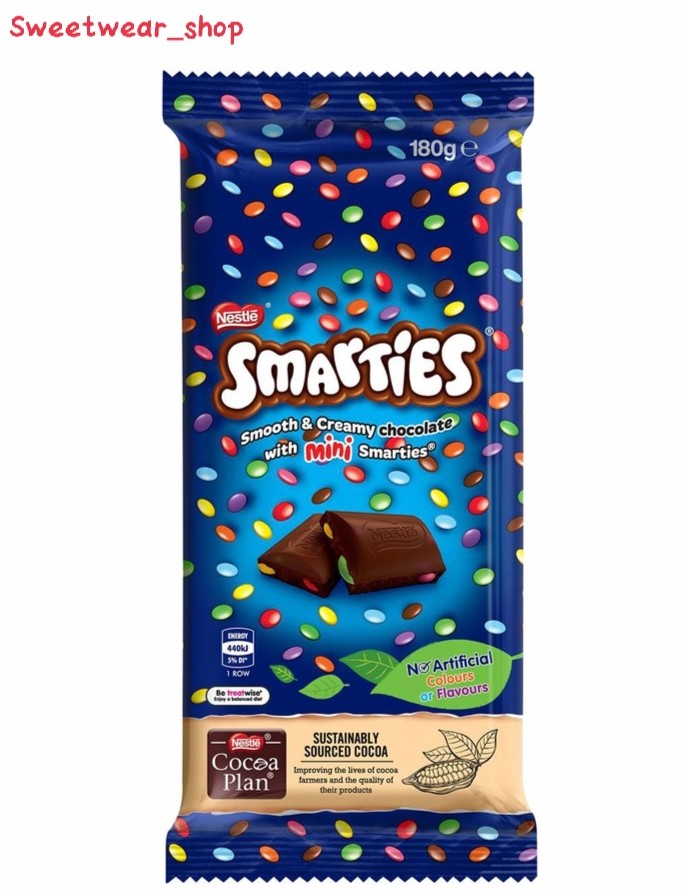 Nestle Smarties Chocolate Bar (180g), Food & Drinks, Other Food ...