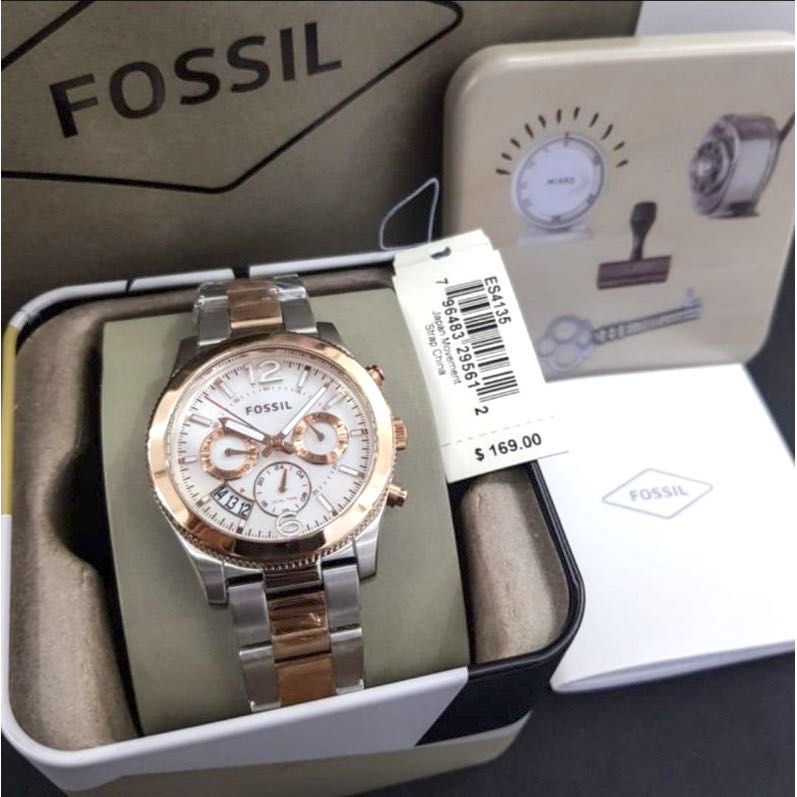 Original 100% Fossil Watch Women es4135, Fesyen Wanita, Jam Tangan di ...