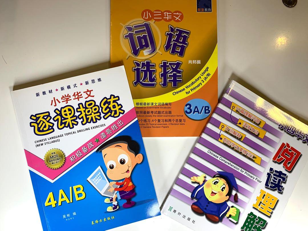 P3/P4 Chinese (Composition 作文, Comprehension 阅读理解, Topical Drill 练习 ...