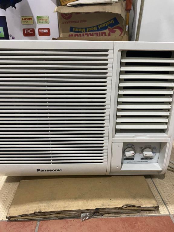Panasonic window type aircon 1 HP, TV & Home Appliances, Air ...