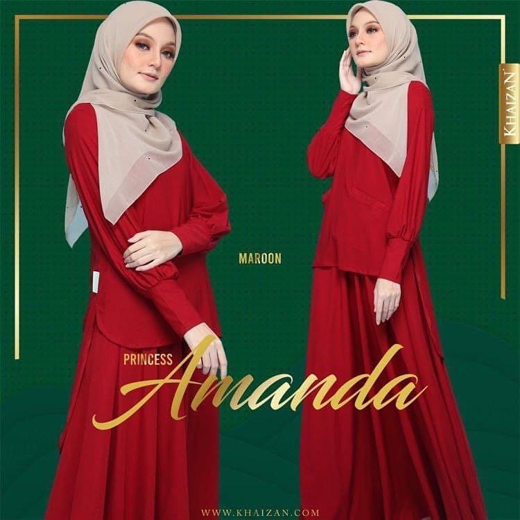 Princess Amanda V2, Women's Fashion, Muslimah Fashion, Baju Kurung ...