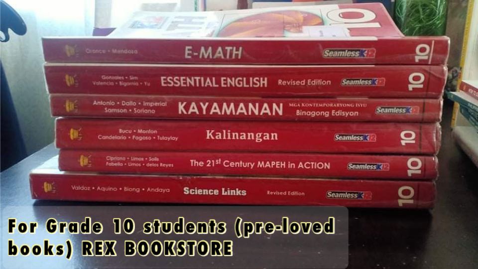 REX BOOKSTORE For grade 10 Students (6 books), Hobbies & Toys, Books ...