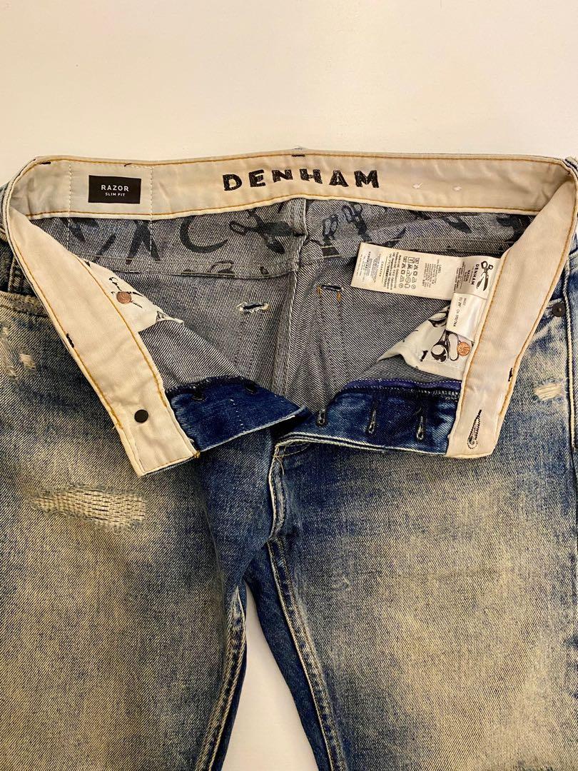 (SALE!) DENHAM Jeans Razor Slim - Ripped & Repaired , Men's Fashion ...