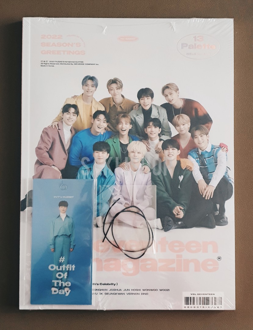 SEVENTEEN - 2022 Season's Greetings (Photobook and Hoshi layered hang ...