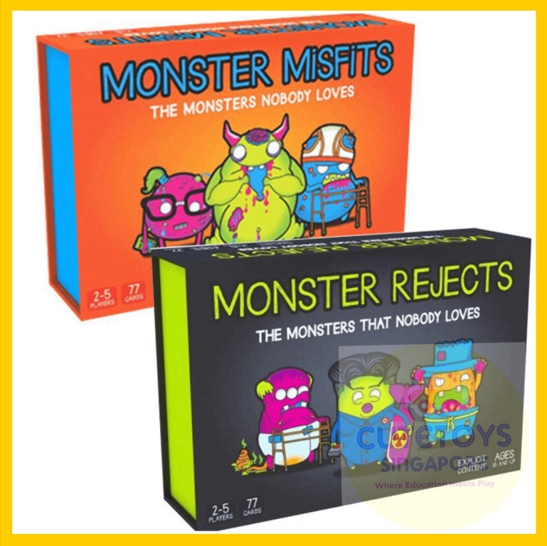 [SG STOCK] Monster Rejects & Monster Misfits English Card Game, Hobbies ...