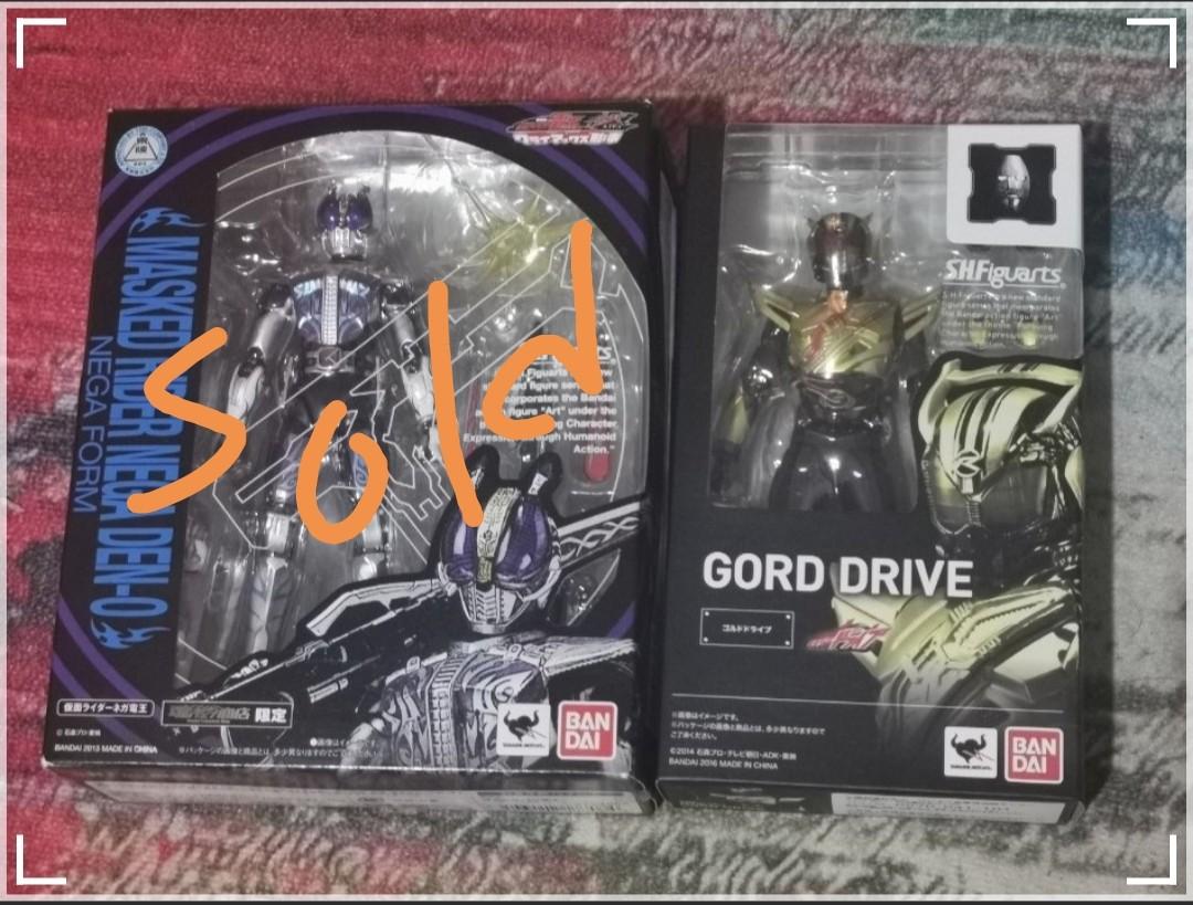 SHF Kamen Rider Nega DEN-O & Gord Drive DEN O Gold SHFIGUARTS S. H ...