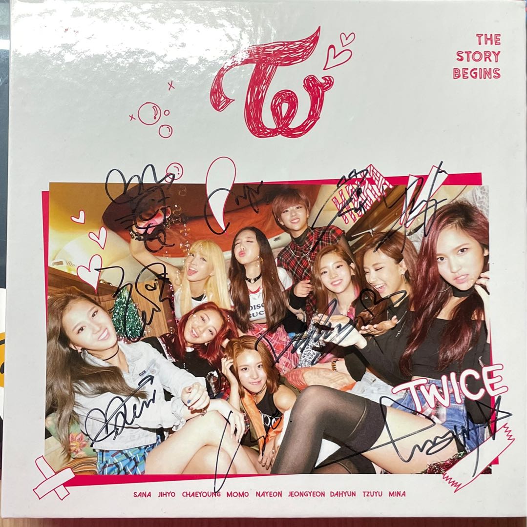 [SIGNED] TWICE - The Story Begins Album, Hobbies & Toys, Music & Media ...