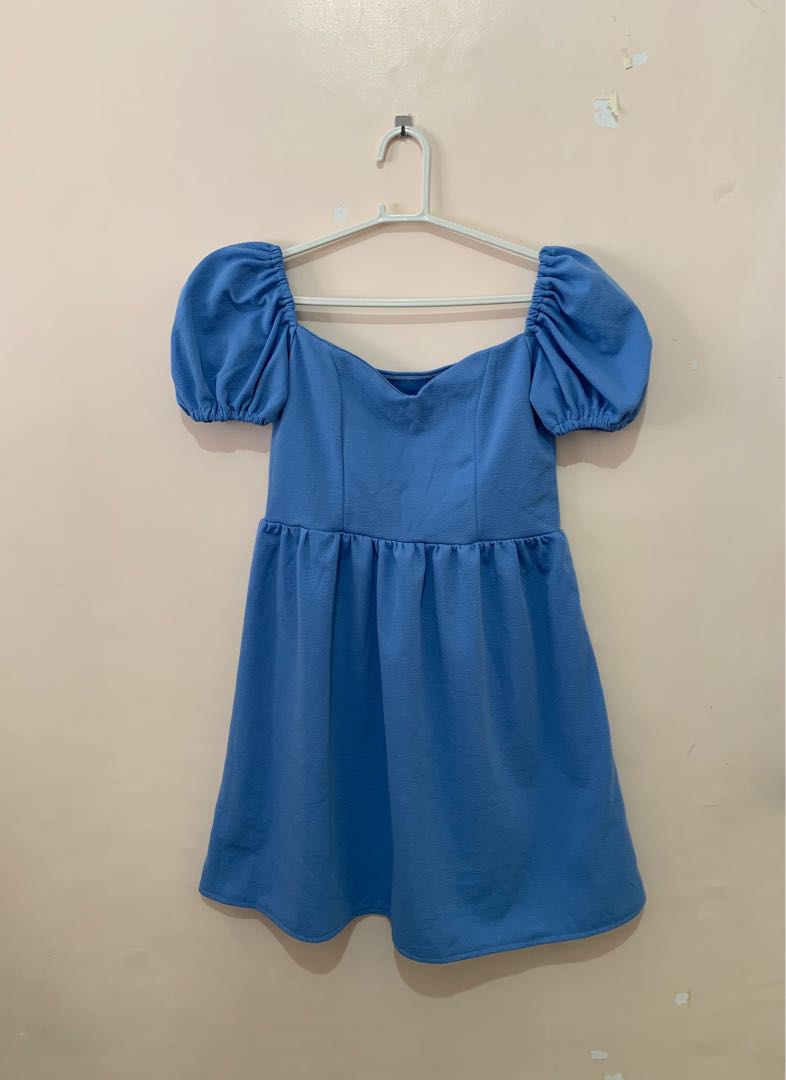 Sky blue mini dress, Women's Fashion, Dresses & Sets, Dresses on Carousell