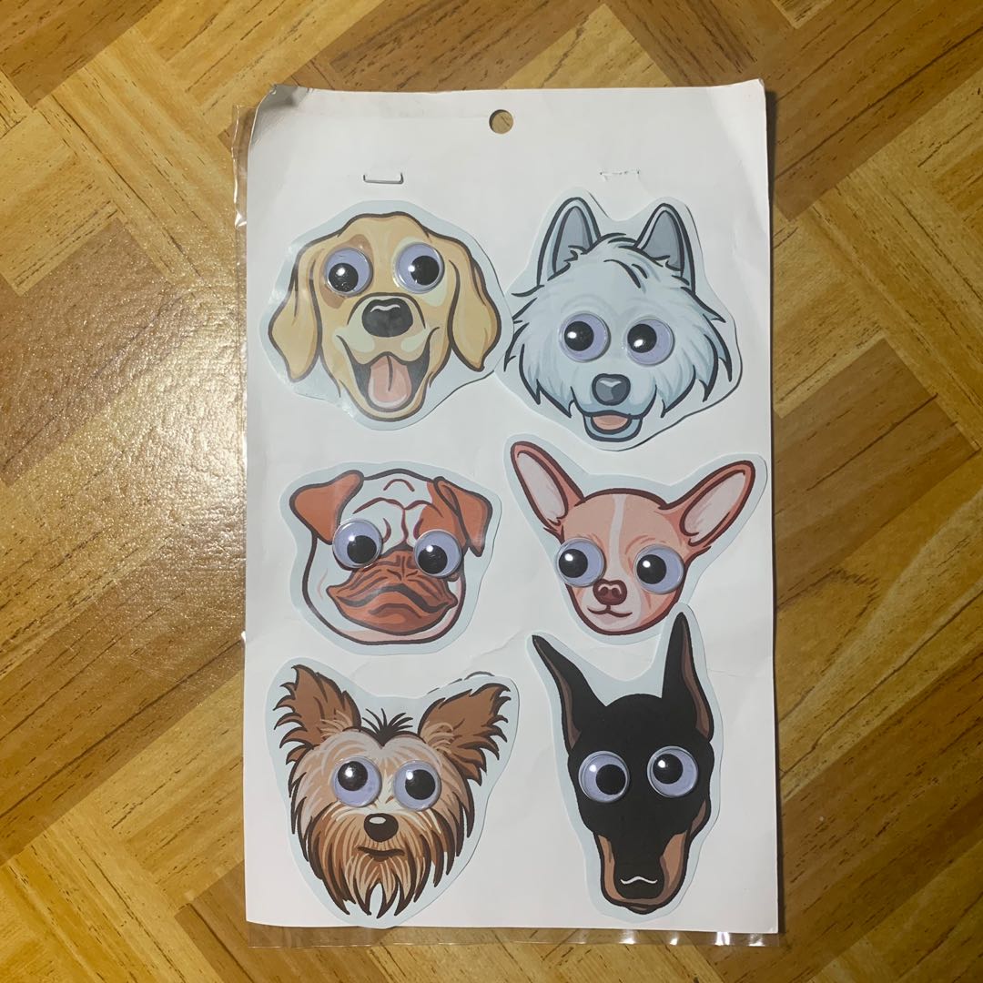 Stickers: Dog Googly-Eyes, Hobbies & Toys, Stationary & Craft, Other ...