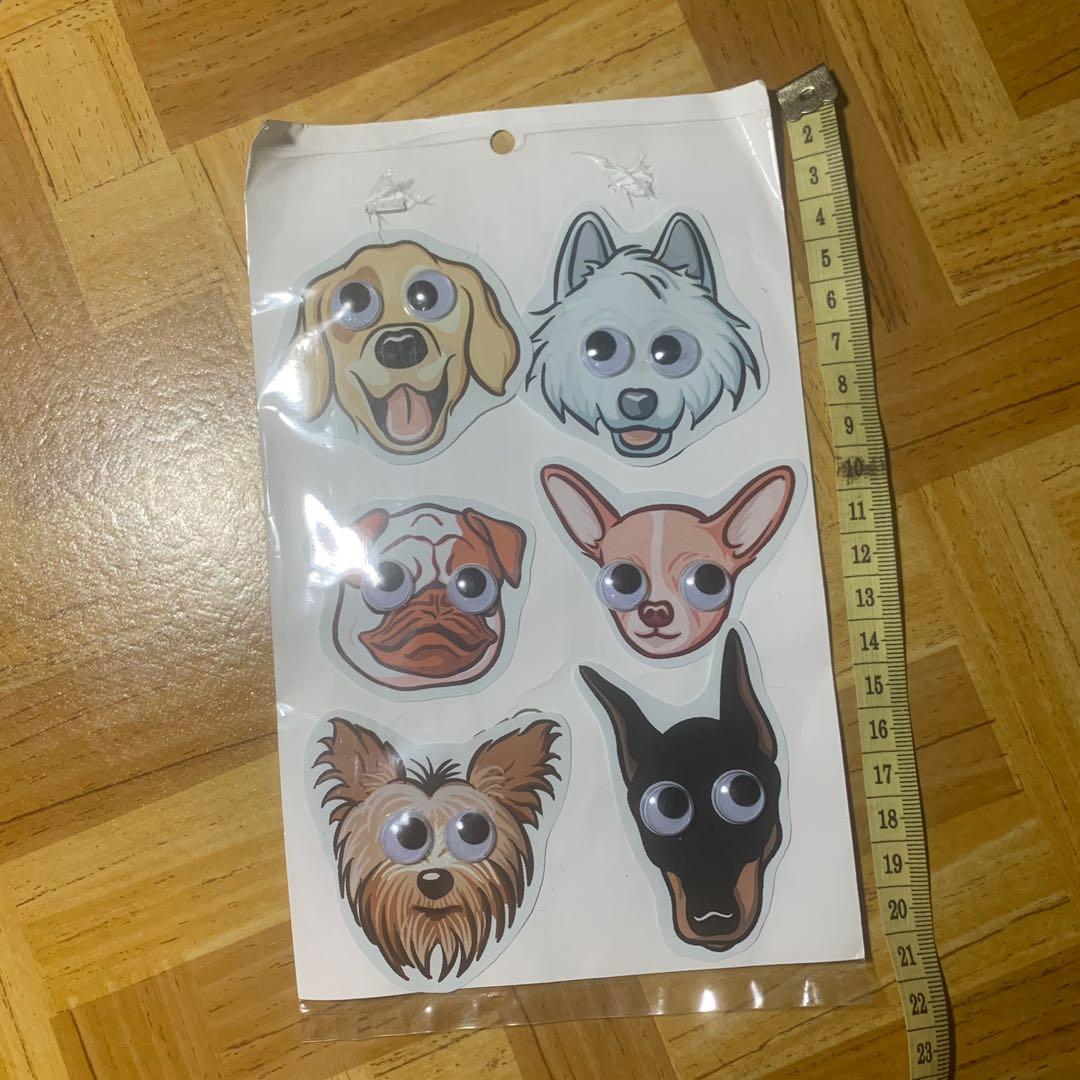 Stickers: Dog Googly-Eyes, Hobbies & Toys, Stationary & Craft, Other ...