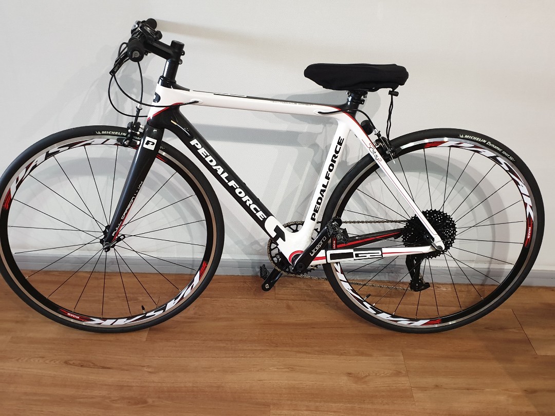 Super Light 8kg Pedal Force CG2 Carbon Hybrid Flatbar Road bicycle ...