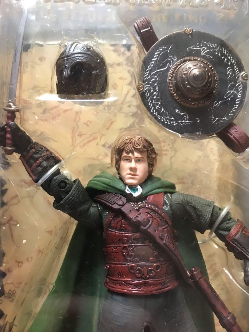Toybiz Lord of The Rings LOTR Merry Rohan Armor Pippin in Armor Super ...