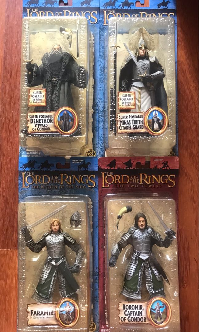 Toybiz Lord of The Rings LOTR Gondor Set Denethor Minas Tirith Citadel ...