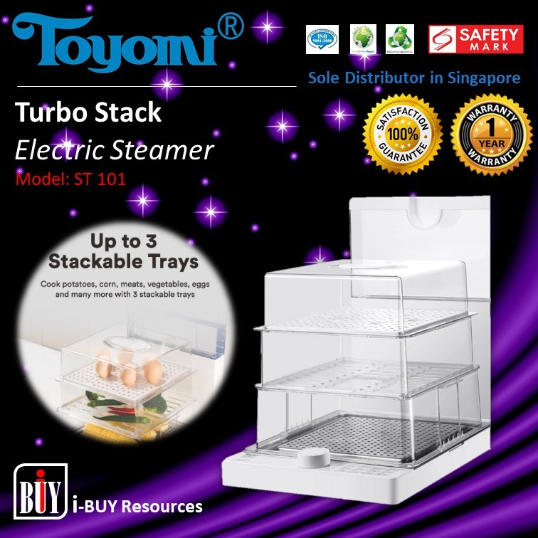 Toyomi Turbo Stack Electric Steamer - ST 101, TV & Home Appliances ...