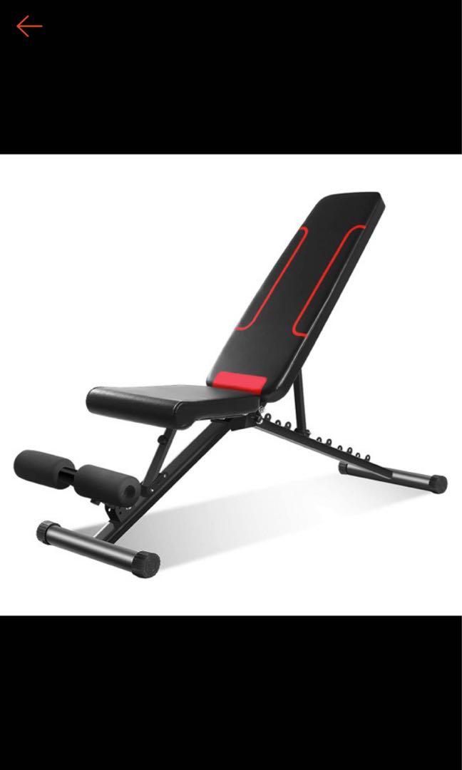 Un-used Workout Bench, Sports Equipment, Exercise & Fitness, Weights ...