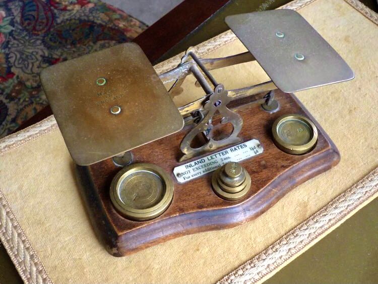 Victorian Antique English Post Office Letter Scales Circa 1885, Hobbies ...
