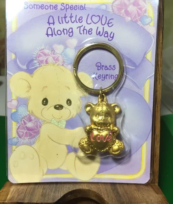 Vintage 1997 Precious Moments Brass Keychain 2.5cm unused, Hobbies ...