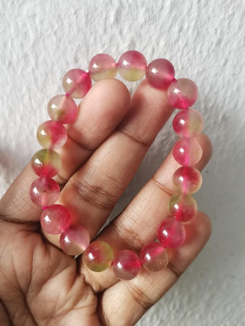 Watermelon agate, Women's Fashion, Jewelry & Organisers, Body Jewelry ...