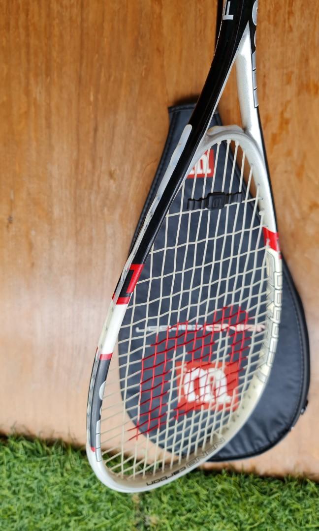 Wilson Squash Racket Force Nano Carbon, Sports Equipment, Sports ...