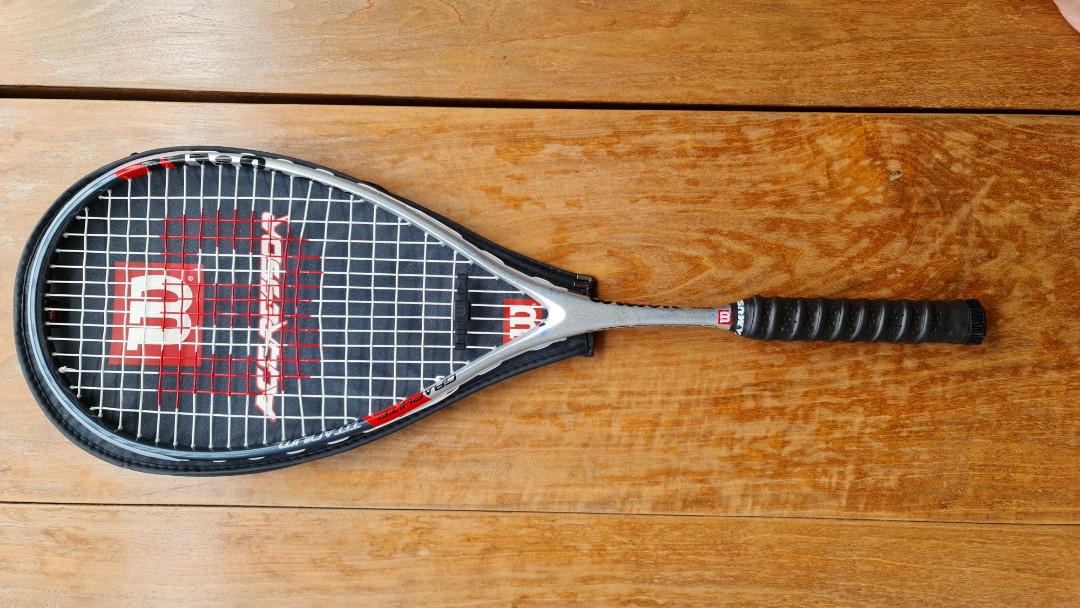 Wilson Squash Racket Aggressor, Sports Equipment, Sports & Games ...