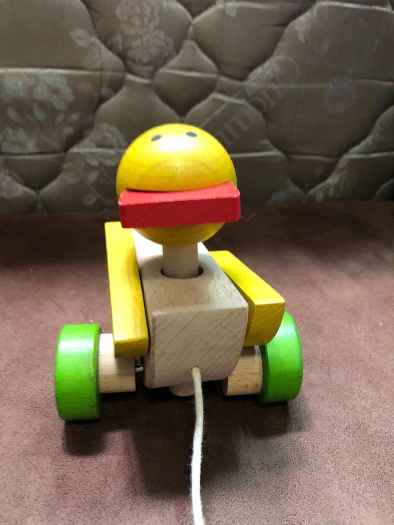 Wooden duck roller, Babies & Kids, Infant Playtime on Carousell