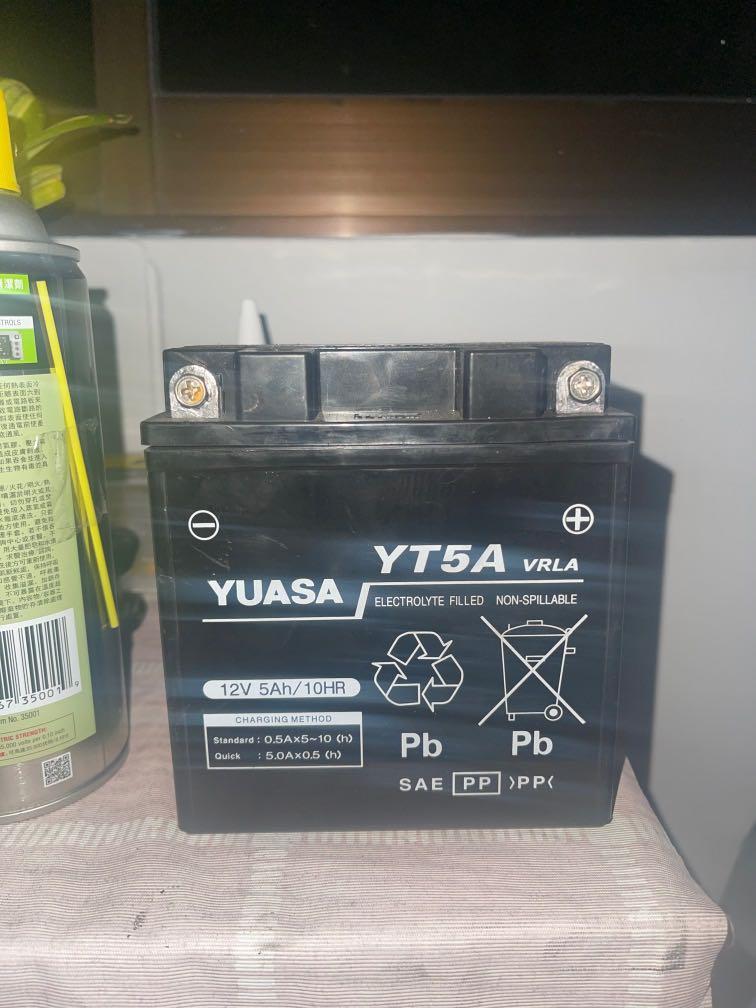 Yuasa YT5A Battery, Motorcycles, Motorcycle Accessories on Carousell