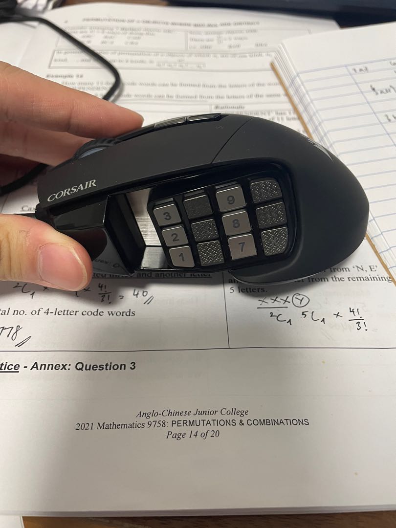 12 BUTTON MMORPG MOUSE CORSAIR SCIMITAR RGB ELITE, Computers & Tech ...