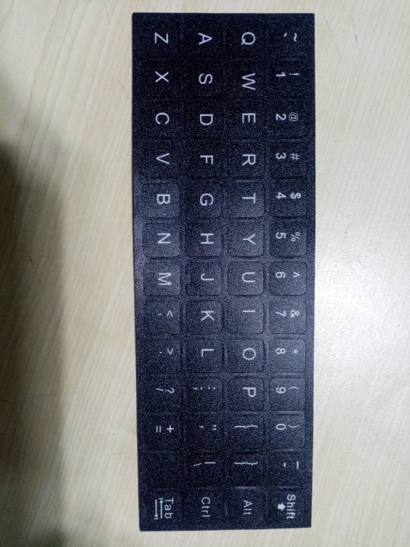 (1PCS) PC Keyboard Stickers, Universal English Keyboard Stickers Black ...