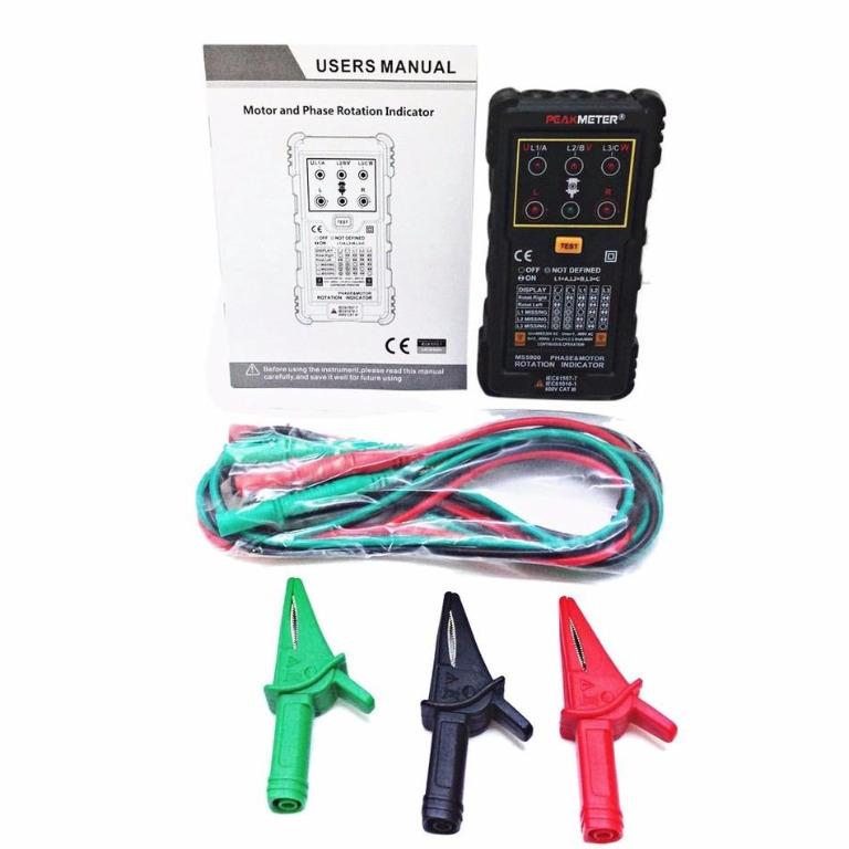 3-Phase Sequence Tester Rotary Field Indicator PMS-5900, Commercial ...