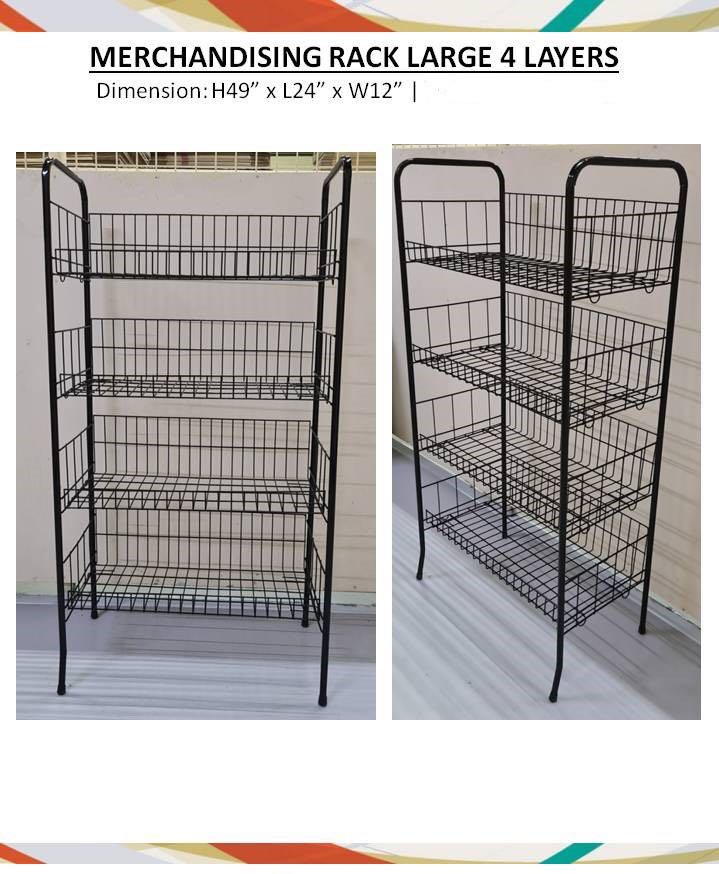 4 layers shelves, Furniture & Home Living, Home Improvement ...