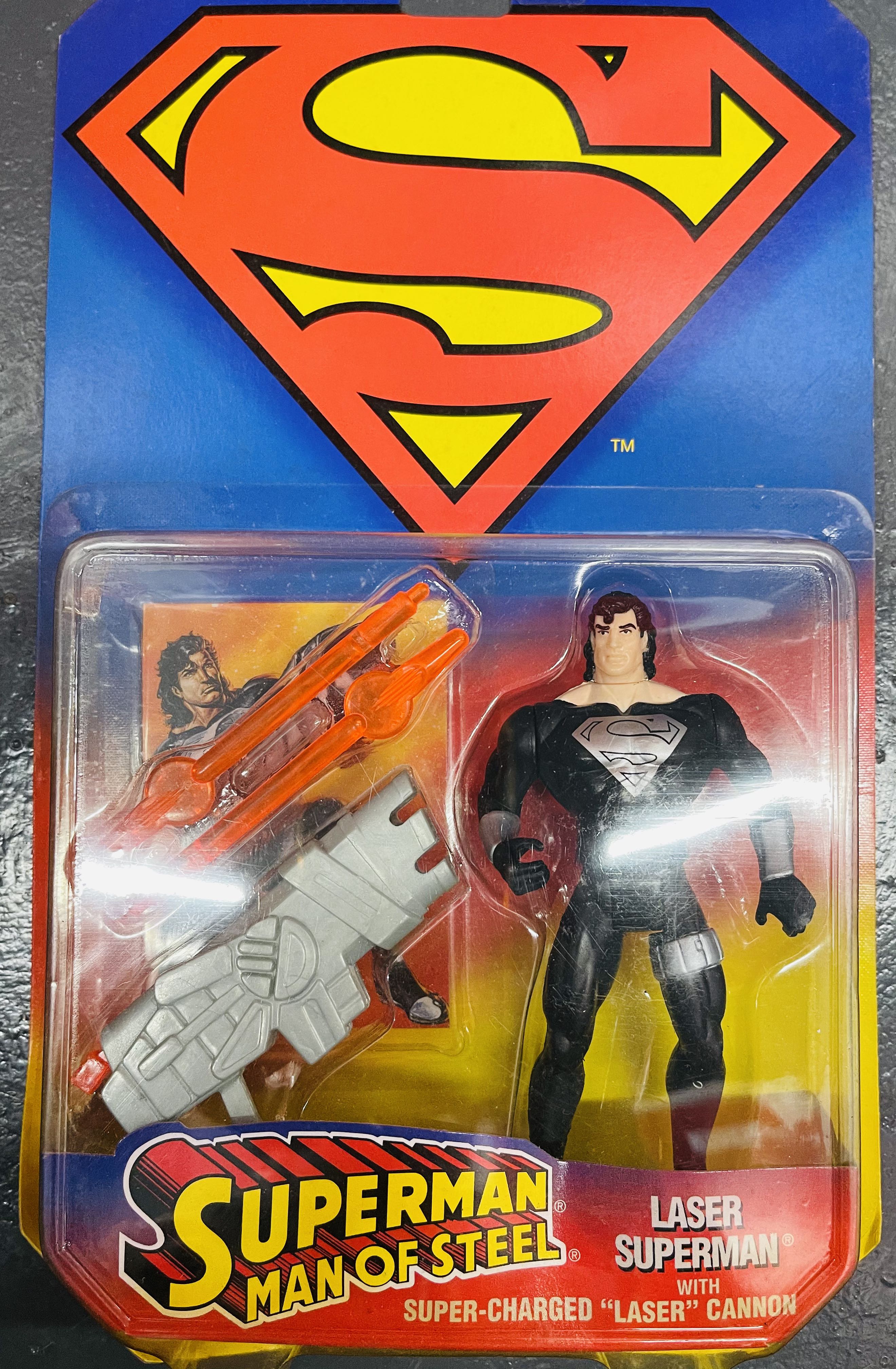 清屋平讓 全新未開 美漫 1995年 Kenner DC Laser Superman Man of Steel 激光 超人 Action ...