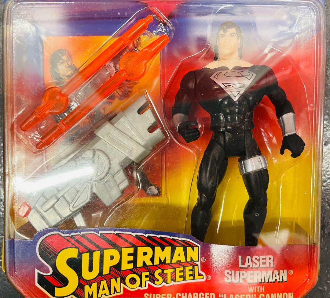 清屋平讓 全新未開 美漫 1995年 Kenner DC Laser Superman Man of Steel 激光 超人 Action ...