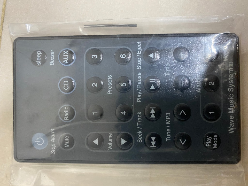 全新原裝 BOSE WAVE III 3 家庭劇院音響 遙控器 BOSE Wave Music System 適用, 耳機及錄音音訊設備 ...