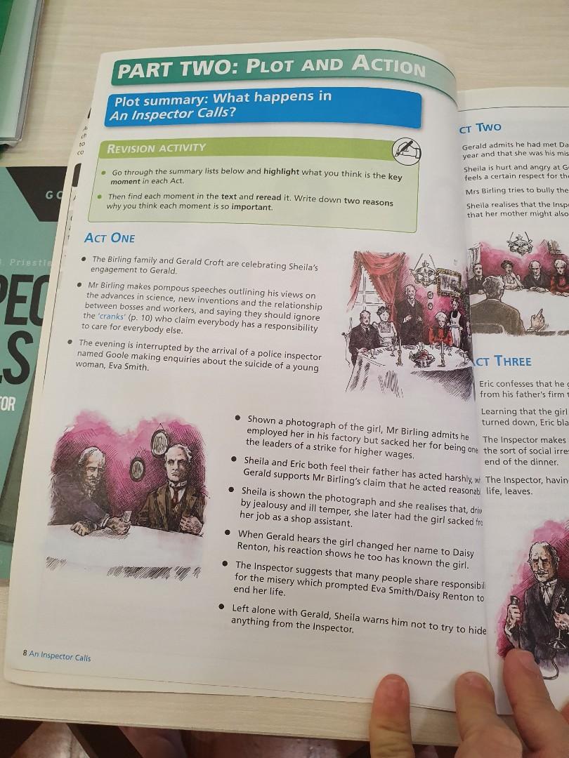 An Inspector Calls JB Priestley Literature Exam guides York Notes ...