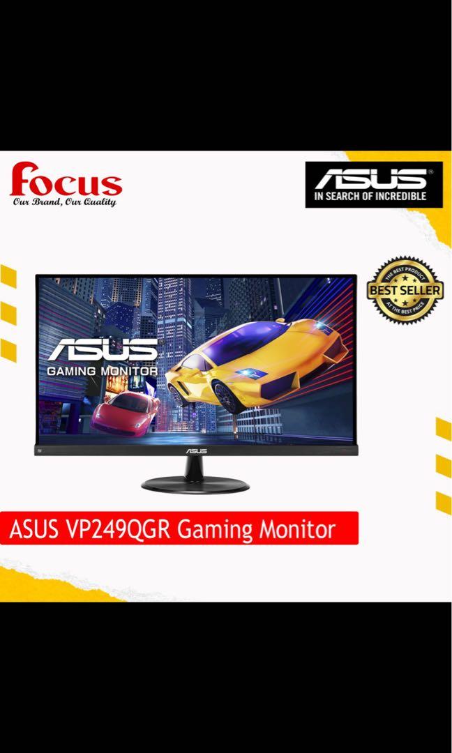 Asus gaming monitor VP249 144hz 23.8”, Video Gaming, Gaming Accessories ...