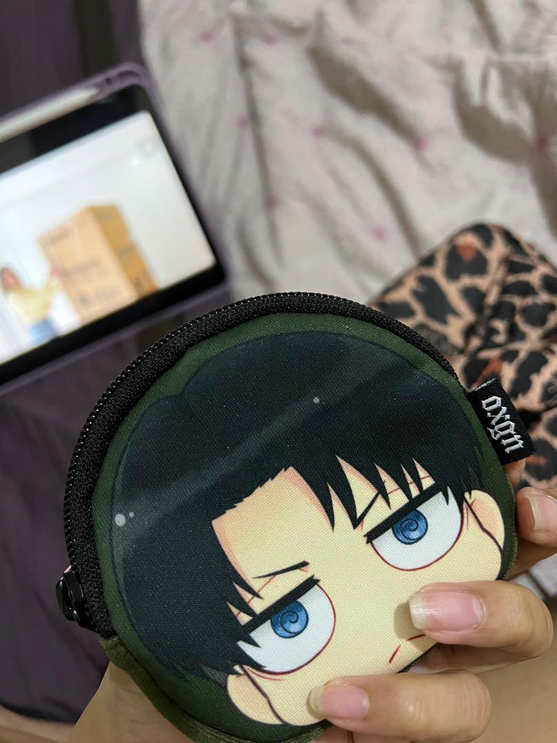 Attack on Titan Levi Coin Purse, Women's Fashion, Bags & Wallets ...