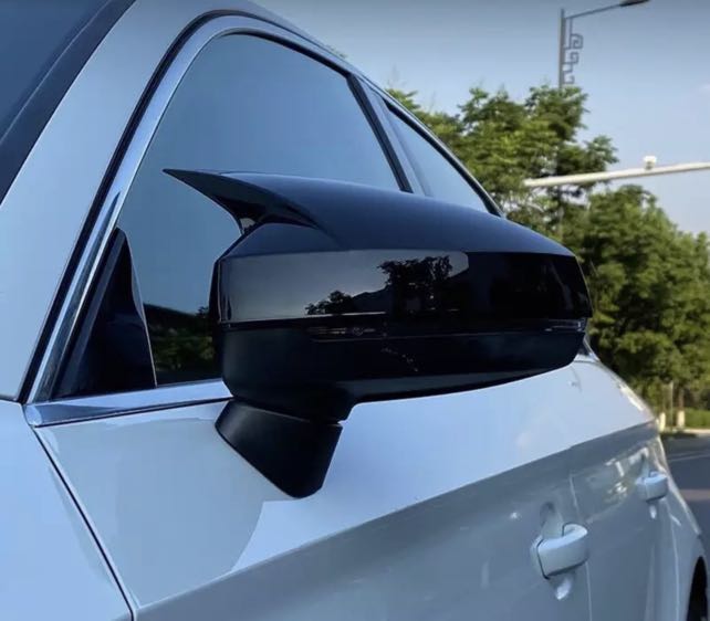 Audi A3 bullhorn side mirror casing (Gloss black), Car Accessories ...