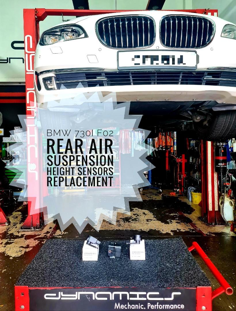 BMW 7 series F01/F02: Rear Height Sensor replacement, Car Accessories ...
