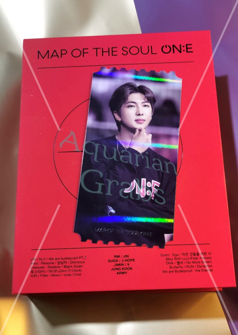 BTS RM HOLO CARD - MOTS ON:E DVD, Hobbies & Toys, Memorabilia ...
