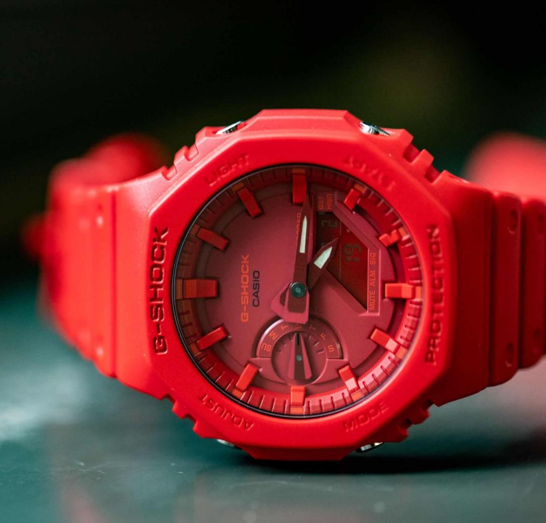 [Mint] CASIO G-Shock Carbon Core RED, Luxury, Watches on Carousell
