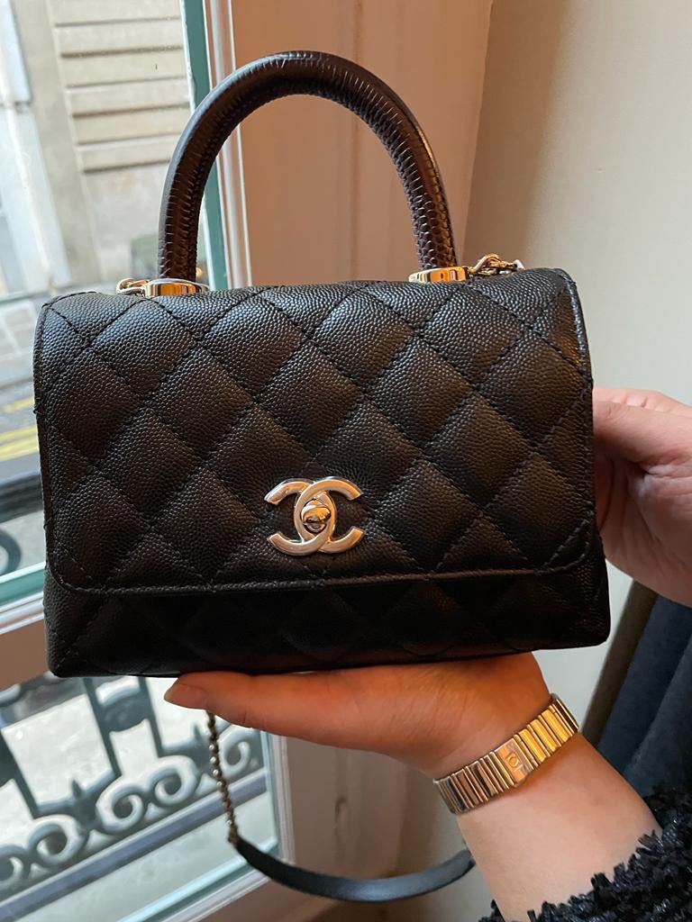 chanel coco mini handle, Luxury, Bags & Wallets on Carousell