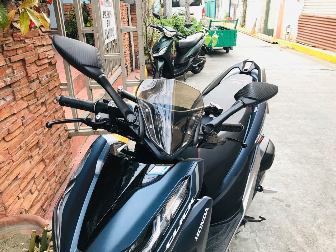 Used Honda click Side Mirror with bracket and visor set, Motorbikes ...