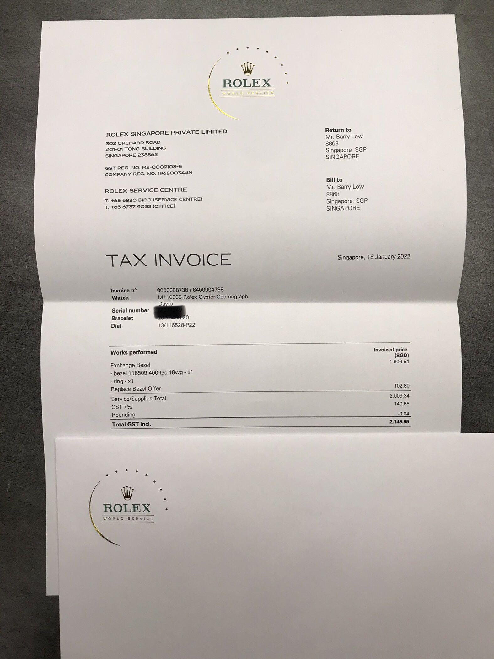 {Complete Set+RSC invoice} Rolex Cosmogragh Daytona 116509 MOP dial ...