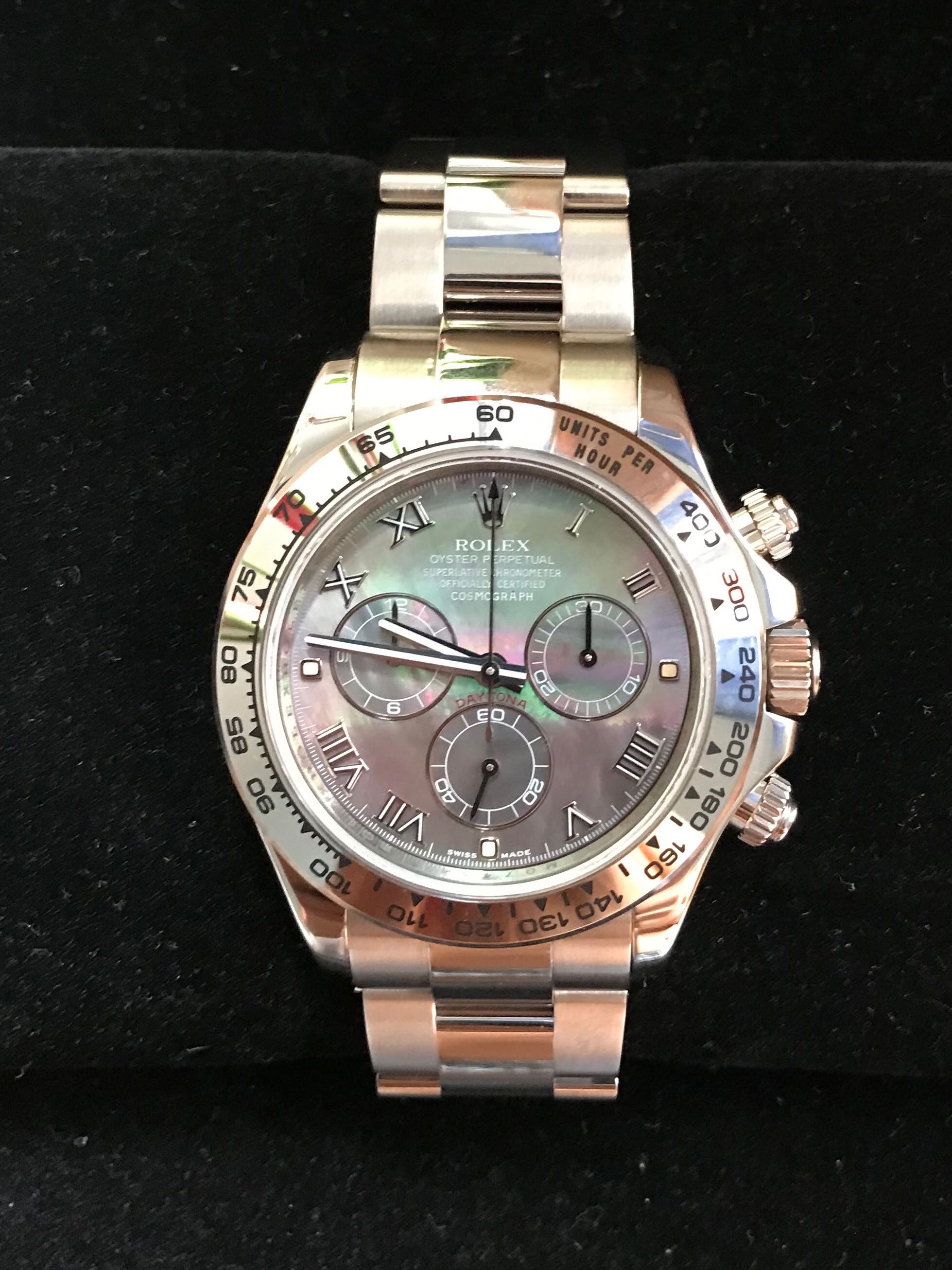 {Complete Set+RSC invoice} Rolex Cosmogragh Daytona 116509 MOP dial ...
